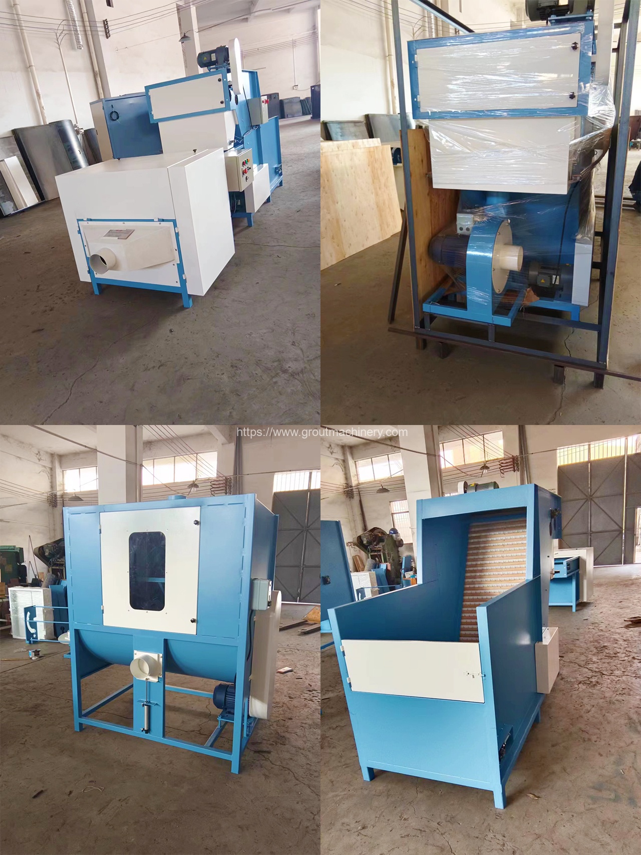 Waste fiber recycling machine to American customer - Singrout